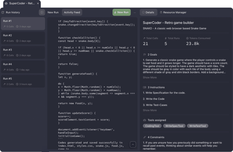 SuperAGI - Build, Manage & Run Autonomous AI Agents