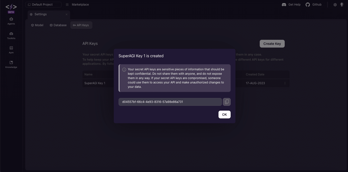 SuperAGI API Documentation