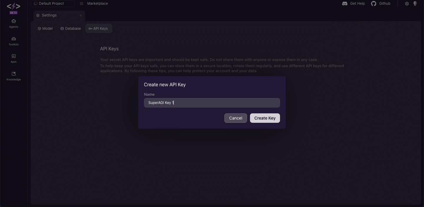 SuperAGI API Documentation
